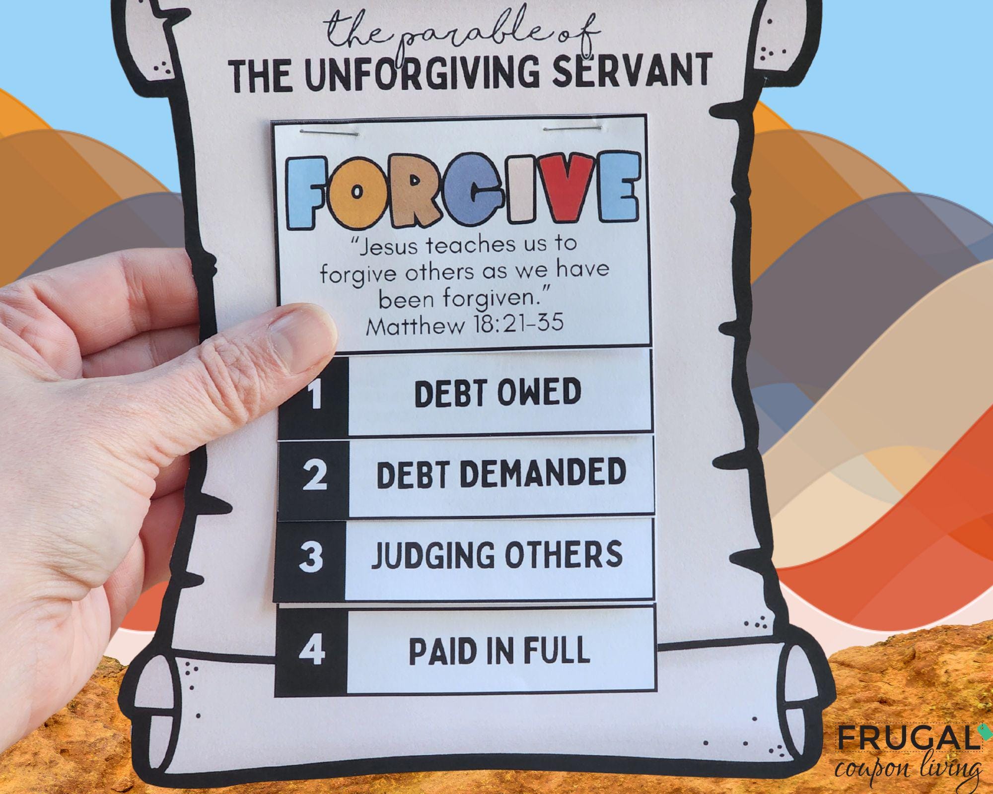 The Parable of the Unforgiving Servant Craft Set for Kids, Parables of ...