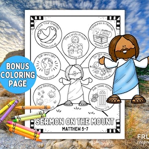 Sermon on the Mount Mini Book for Kids, Miniature Bible Matthew 5-7 ...