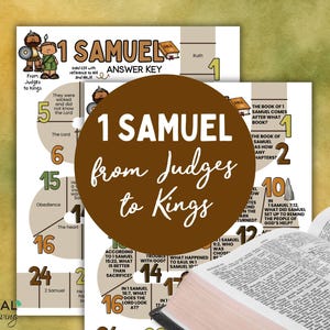 1 Samuel Bible Scavenger Hunt, Book of 1 Samuel the Prophet Bible Study ...