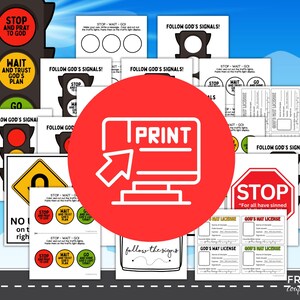 Christian Stoplight Bible Craft for Kids, God’s Way Traffic Light Kit ...