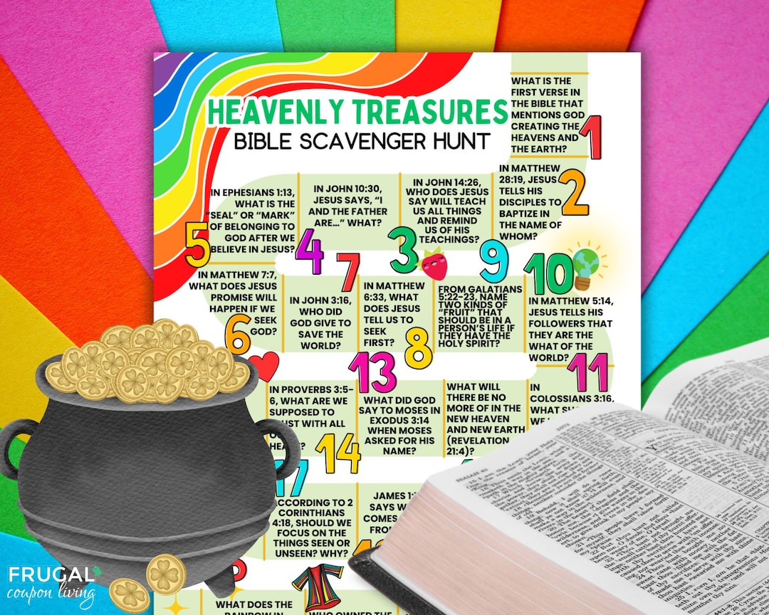 Bible Scavenger Hunt for St. Patrick's Day, Trinity & Treasures in ...