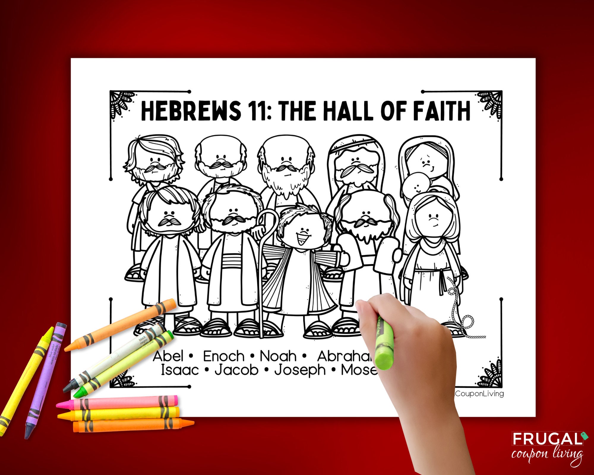 Hebrews 11 Heroes of Faith List Bible Crafts for Kids, Printable Hall ...