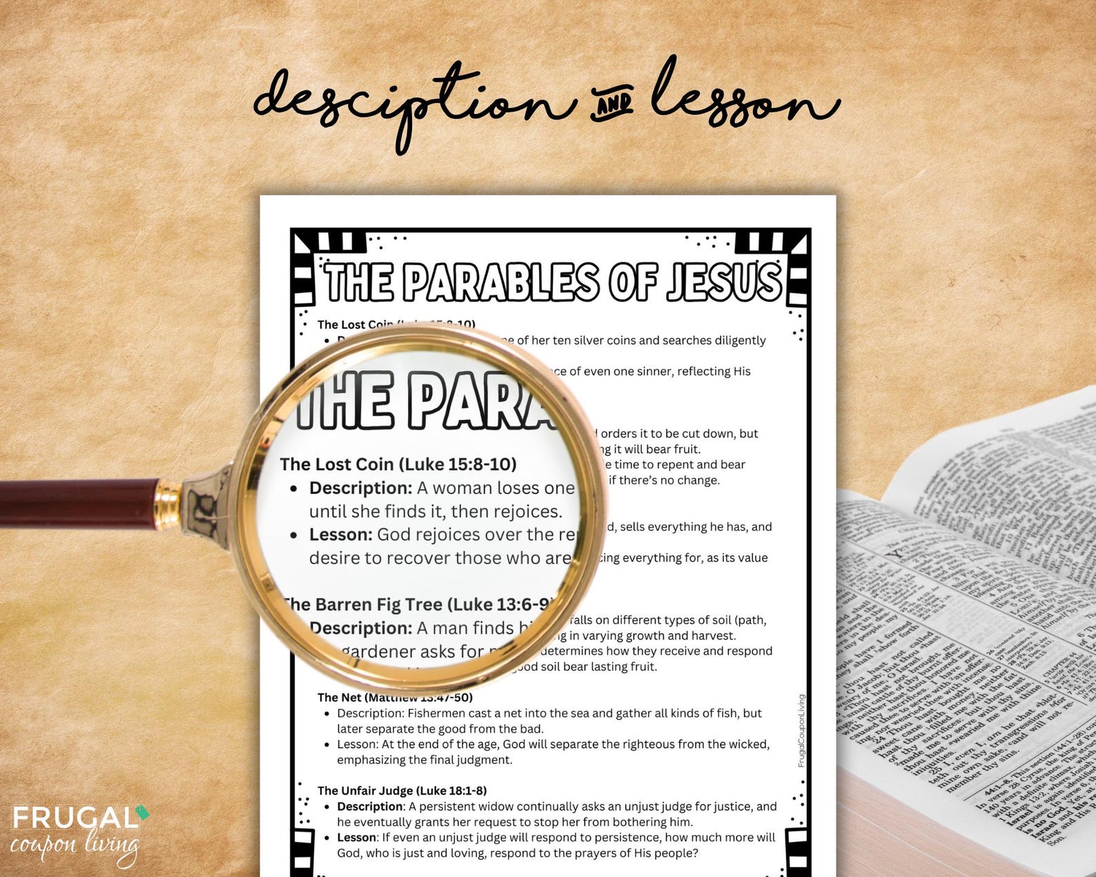 Parables of Jesus Coloring Pages, List of Jesus' 56 Parables in the ...
