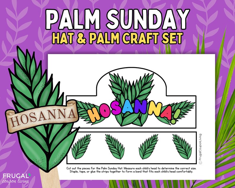 Easter Week Craft Bundle, 5 Christian Holy Week Activities: Palm Sunday ...
