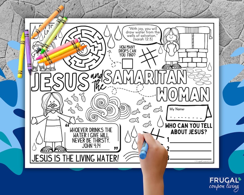 Woman at the Well Craft Set, Bible Story of Jesus & the Samaria Woman ...
