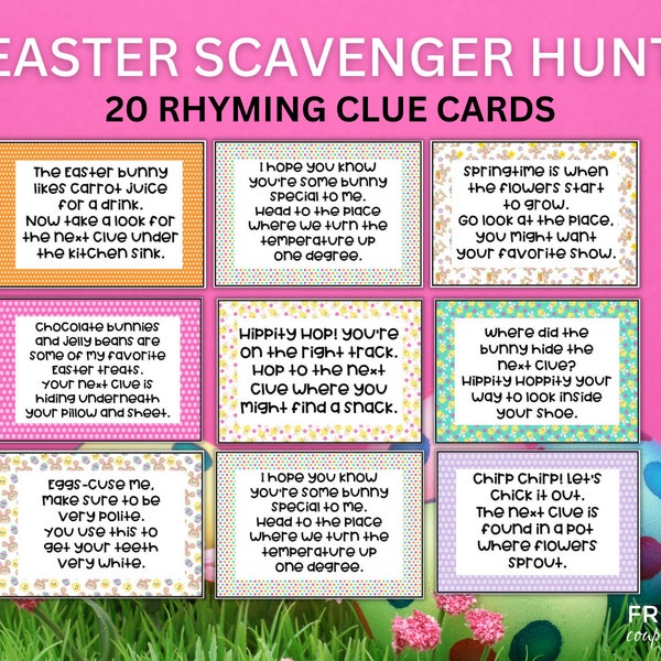 Scavenger Hunt Clues - Etsy