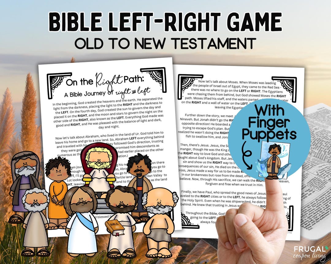 Bible Left Right Game, Sunday School Game PDF, Bible Game for Church ...