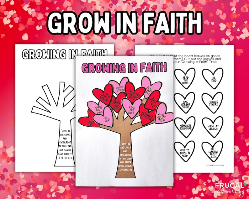 How to Grow in Faith Craft for Kids, Sunday School Seed of Faith Craft ...