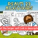 Psalm 23 Coloring Wheel Printable | the Lord is My Shepherd Bible Story ...