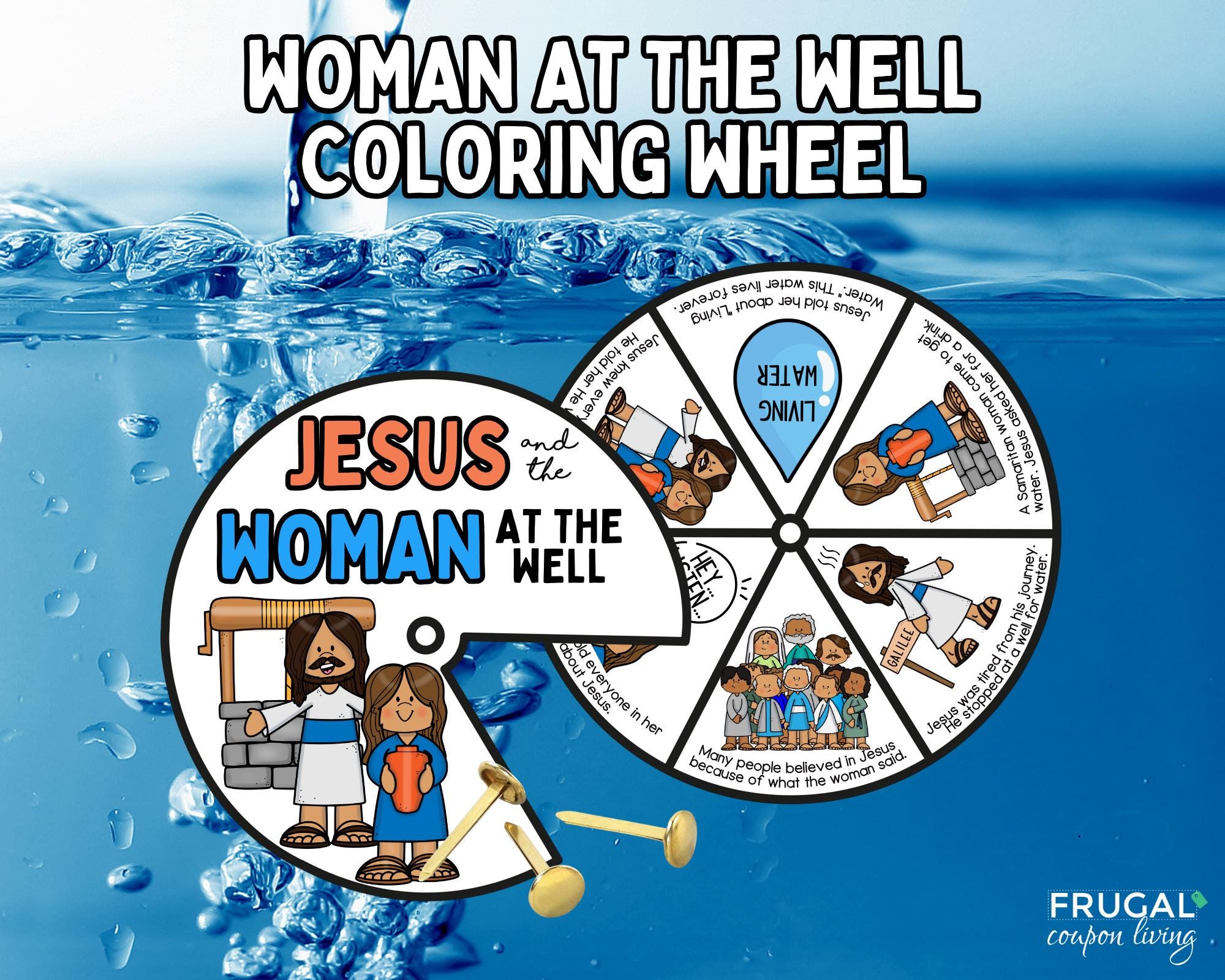 Jesus Talks to a Samaritan Woman at the Well Craft Set, John 4:1-42 ...