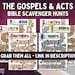 Acts Bible Scavenger Hunt, Book of Acts Activity Printable, Acts Bible ...