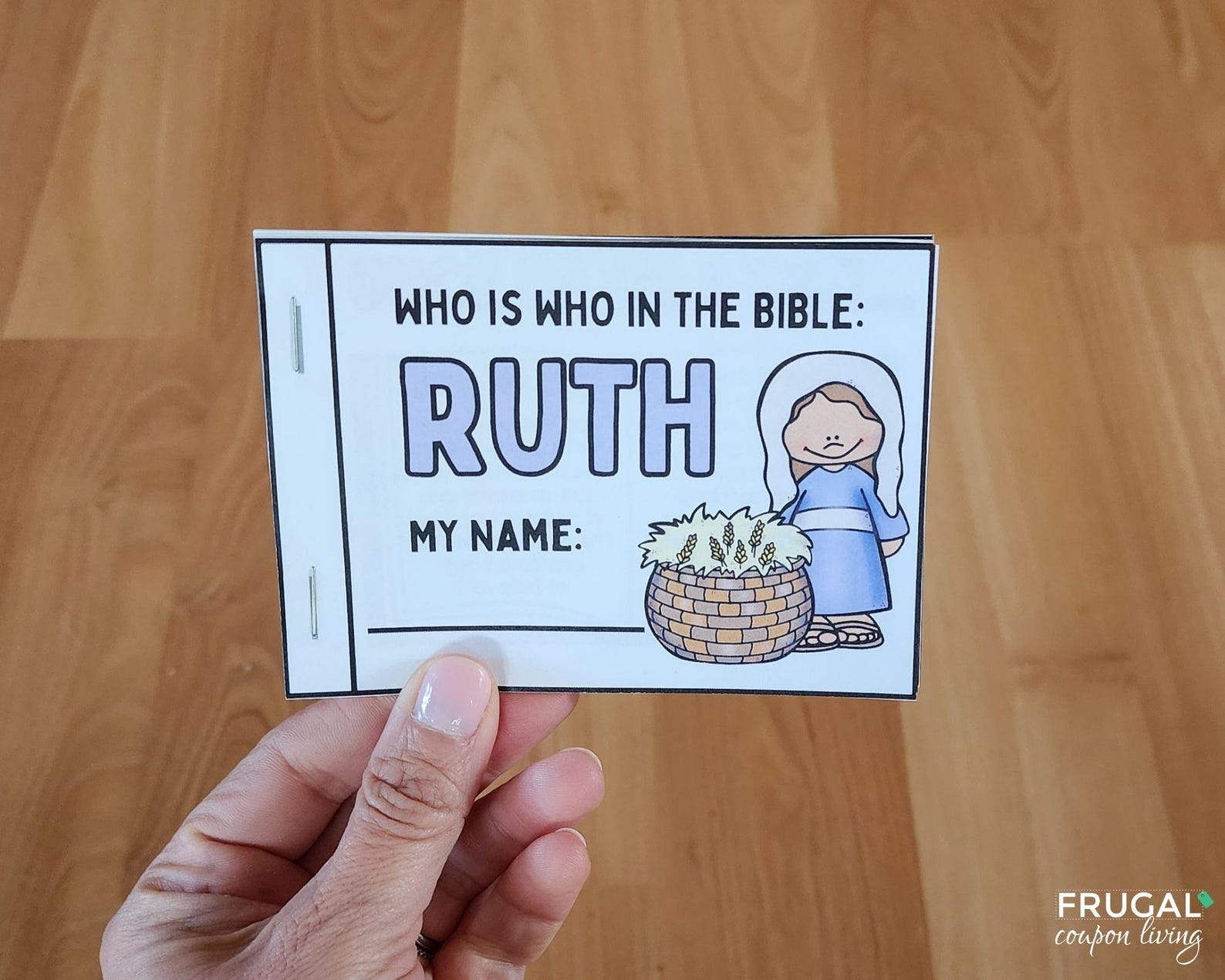 Ruth Bible Character Book Printable, Who's Who in the Bible Character ...