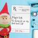 4 Elf Prescriptions RX From Santa | Official Elf Doctor Note | Sick Elf ...