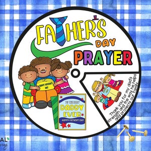 Father's Day Prayer Wheel Bible Craft for Kids, Printable Christian ...