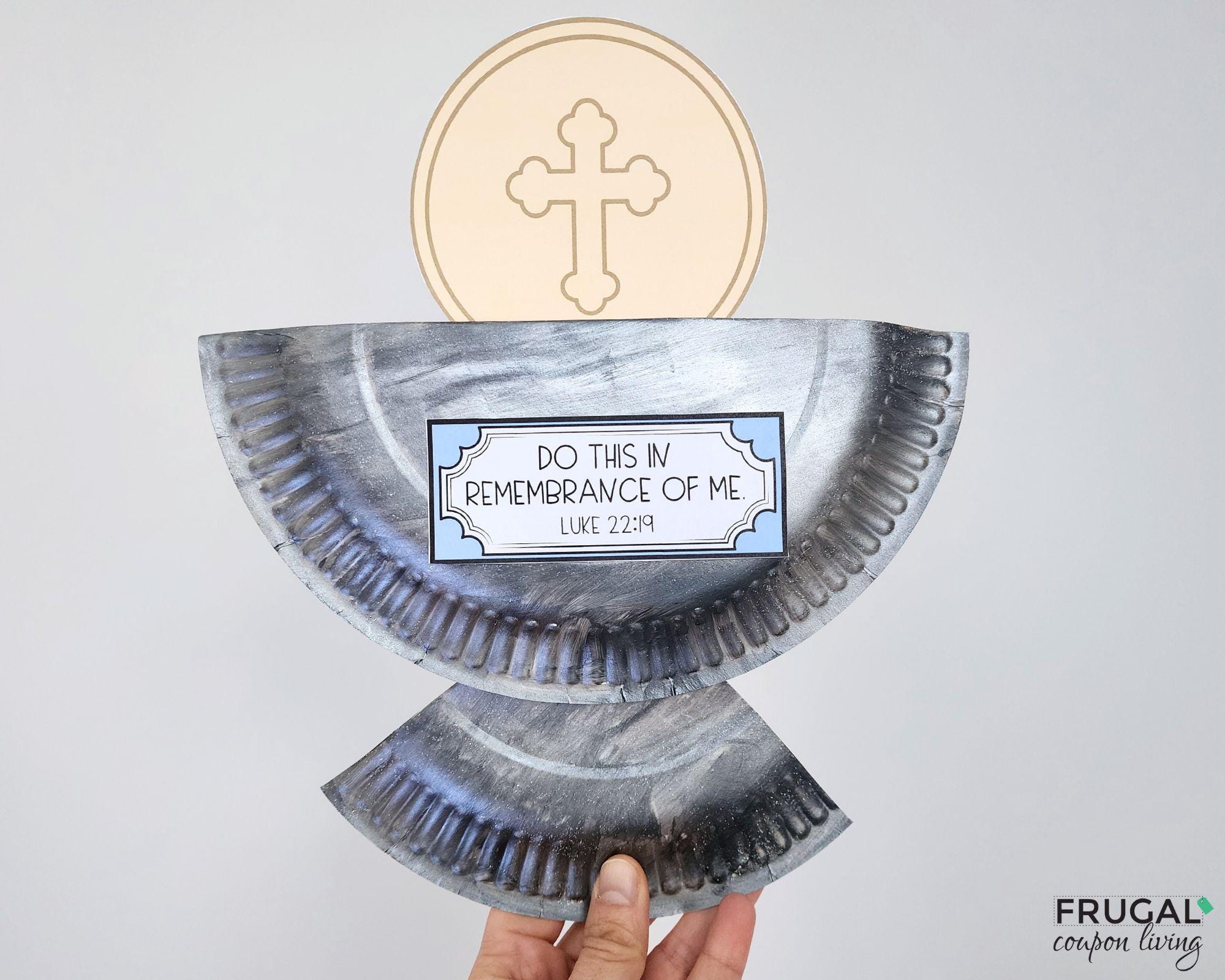 Communion Craft, Bread and Wine Chalice Paper Plate, Kids Holy Week ...