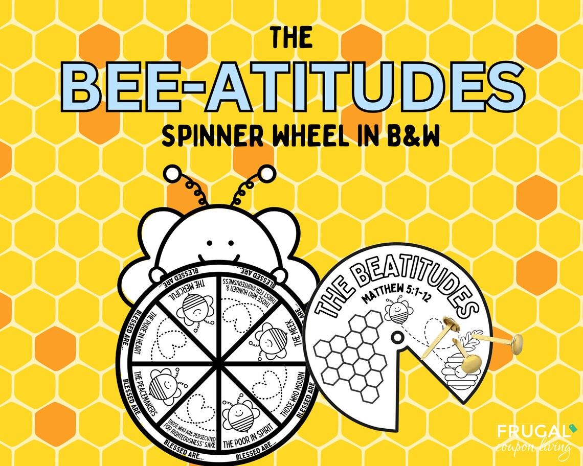 Beatitudes for Kids Bible Verse Activity the Beatitudes Coloring Wheel ...