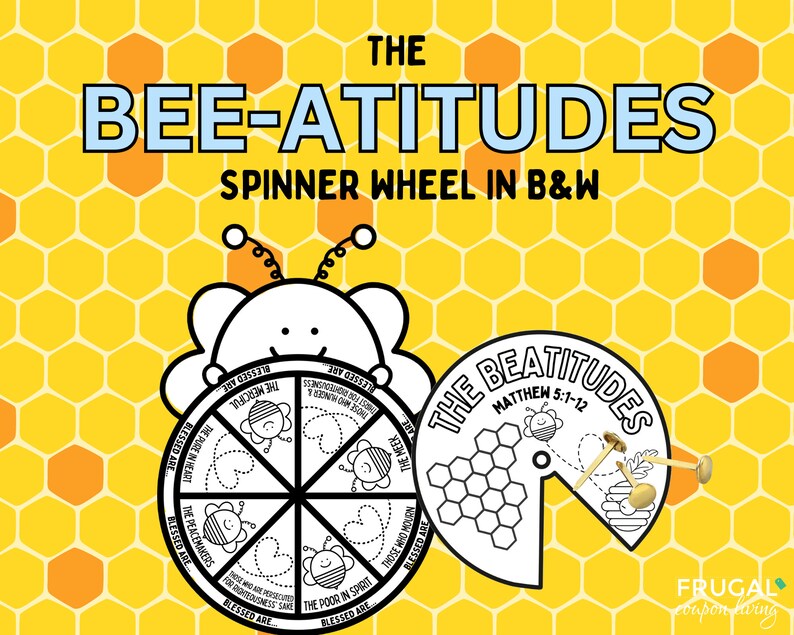 Beatitudes for Kids Bible Verse Activity the Beatitudes Coloring Wheel ...