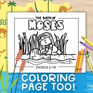 Baby Moses Craft for Kids | Birth of Moses Printable Activities for ...