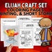 Elijah Crafts Bundle for Kids, 1 Kings Elijah & the Prophets of Baal ...