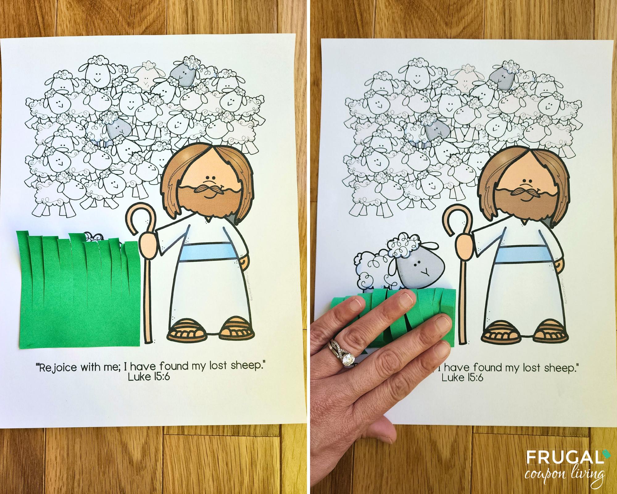 The Parable of the Lost Sheep Craft for Kids, Jesus Leaves the 99 Bible ...