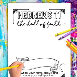 Heroes of Faith Hebrews 11 Printable Coloring Pages, Hall of Faith ...