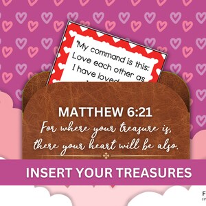 Sunday School Valentine's Day Crafts for Kids Matthew 6:21 Bible Verses ...
