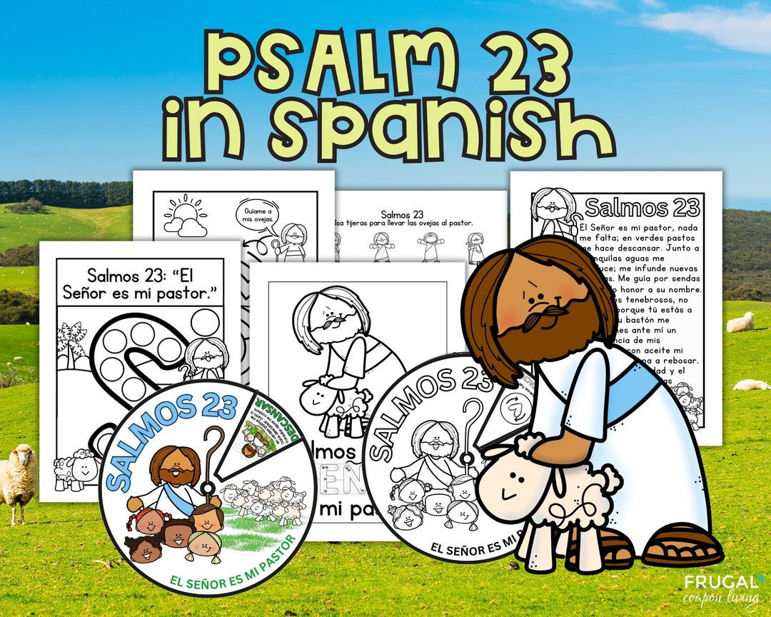 Psalm 23 Spanish Printable Craft for Kids | the Lord is My Shepherd ...