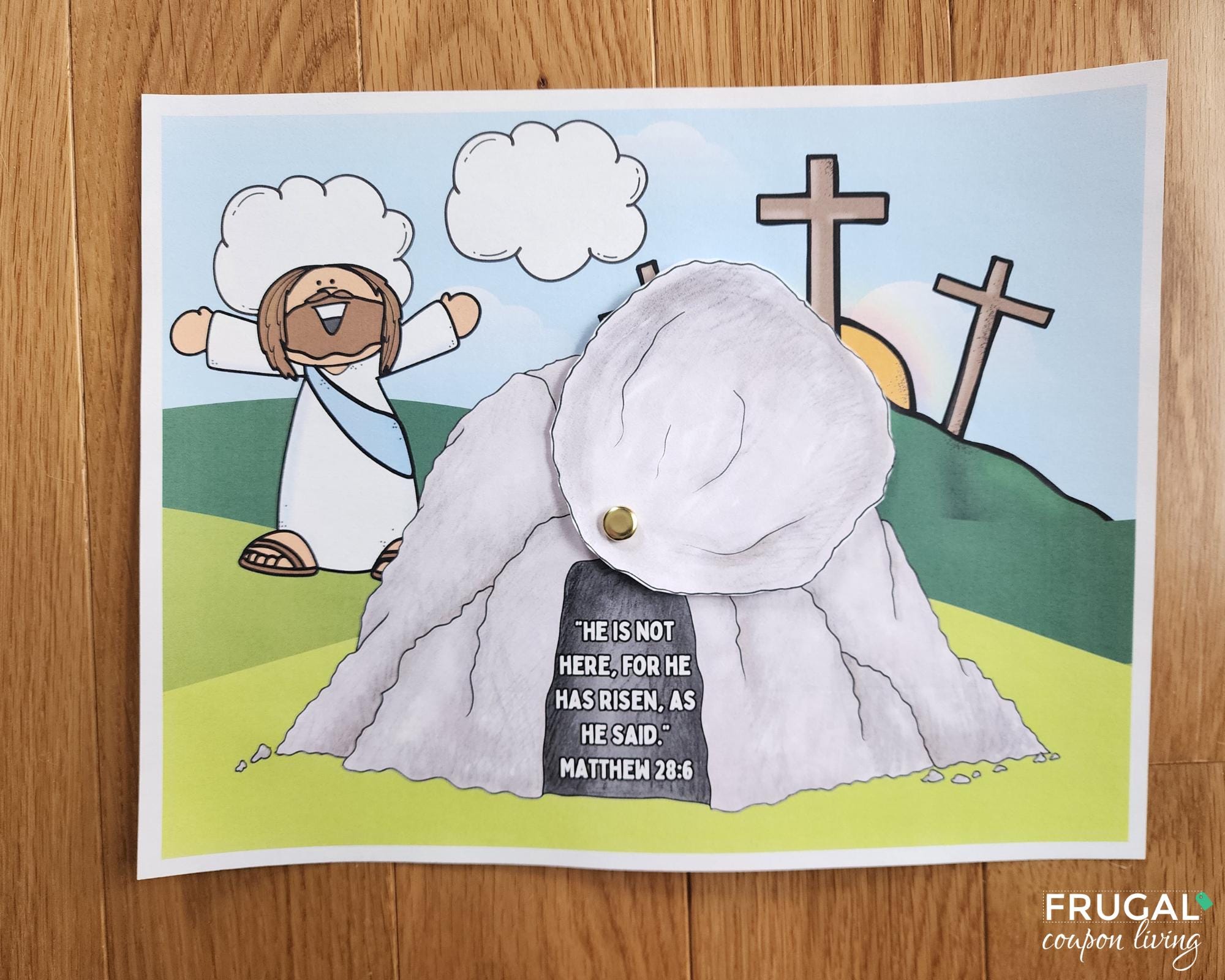 Empty Tomb Craft for Kids, Jesus Resurrection Christian Easter Craft ...