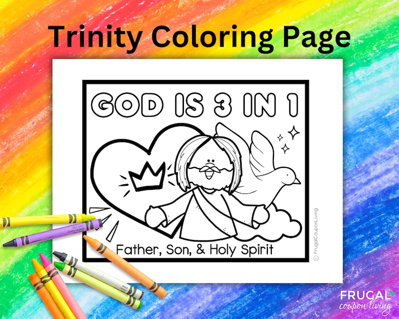 Holy Trinity Sunday School Printable Puzzle & Coloring Page for Kids ...