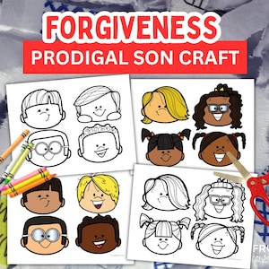 Forgiveness Craft for Kids - the Prodigal Son Hug Craft Printable Bible ...