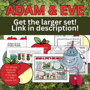 Adam and Eve Craft for Sunday School Printable, Garden of Eden Spiral ...