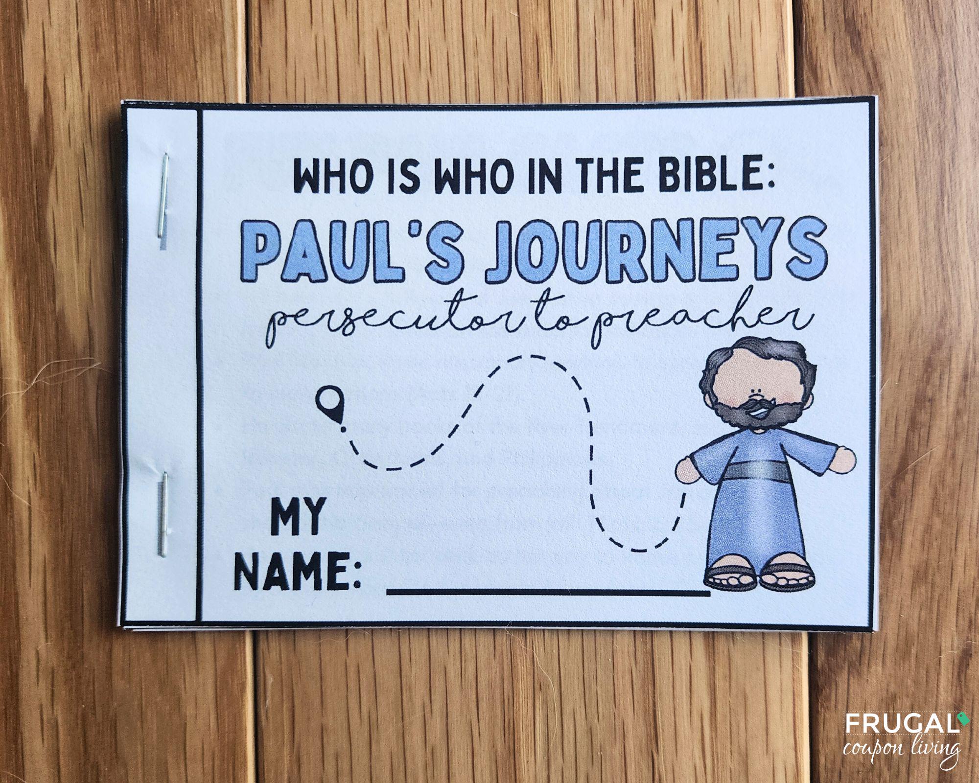 Paul the Apostle Mini Story Book Printable, Kids' Character of Saul in ...