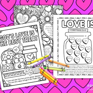 Christian Valentine's Day Coloring Pages, Kids Church Valentine Sunday ...