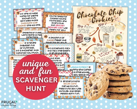 Fun Grocery Store Scavenger Hunt for Kids | Easy Chocolate Chip Cookies ...