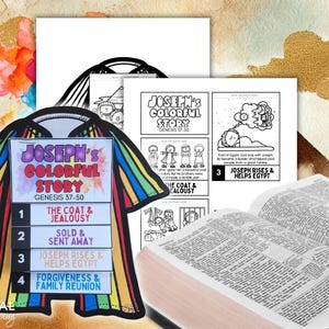 Joseph's Coat of Many Colors Story Book, Joseph and His Brothers Bible ...