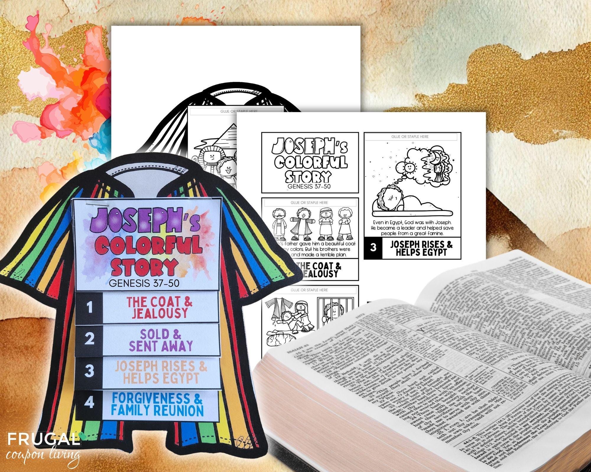 Joseph's Coat of Many Colors Story Book, Joseph and His Brothers Bible ...