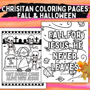 Christian Halloween Coloring Pages for Kids, Printable Halloween ...