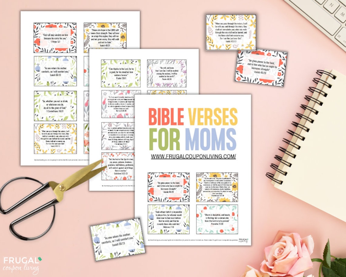 Memory Bible Verse Cards for the Whole Family Printable 120 | Etsy