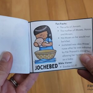 Women of the Bible Printable Mini Book, DIY Moms of the Bible Activity ...