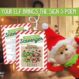 Christmas Elf Scavenger Hunt | Find the Hidden Elf Christmas Treasure ...
