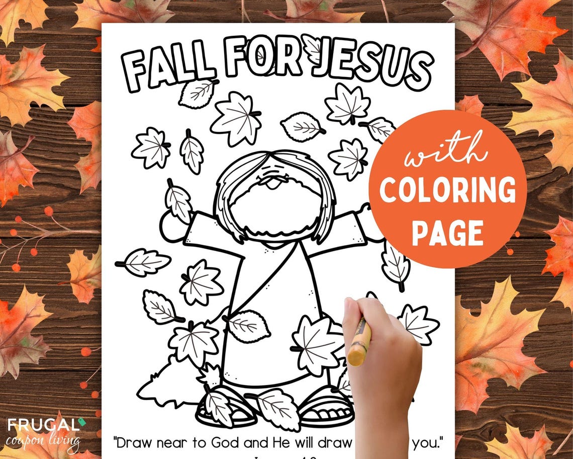 Fall for Jesus Bible Craft for Kids, Autumn Bible Activity, Fall Leaf ...