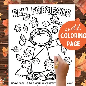 Fall for Jesus Bible Craft for Kids, Autumn Bible Activity, Fall Leaf ...