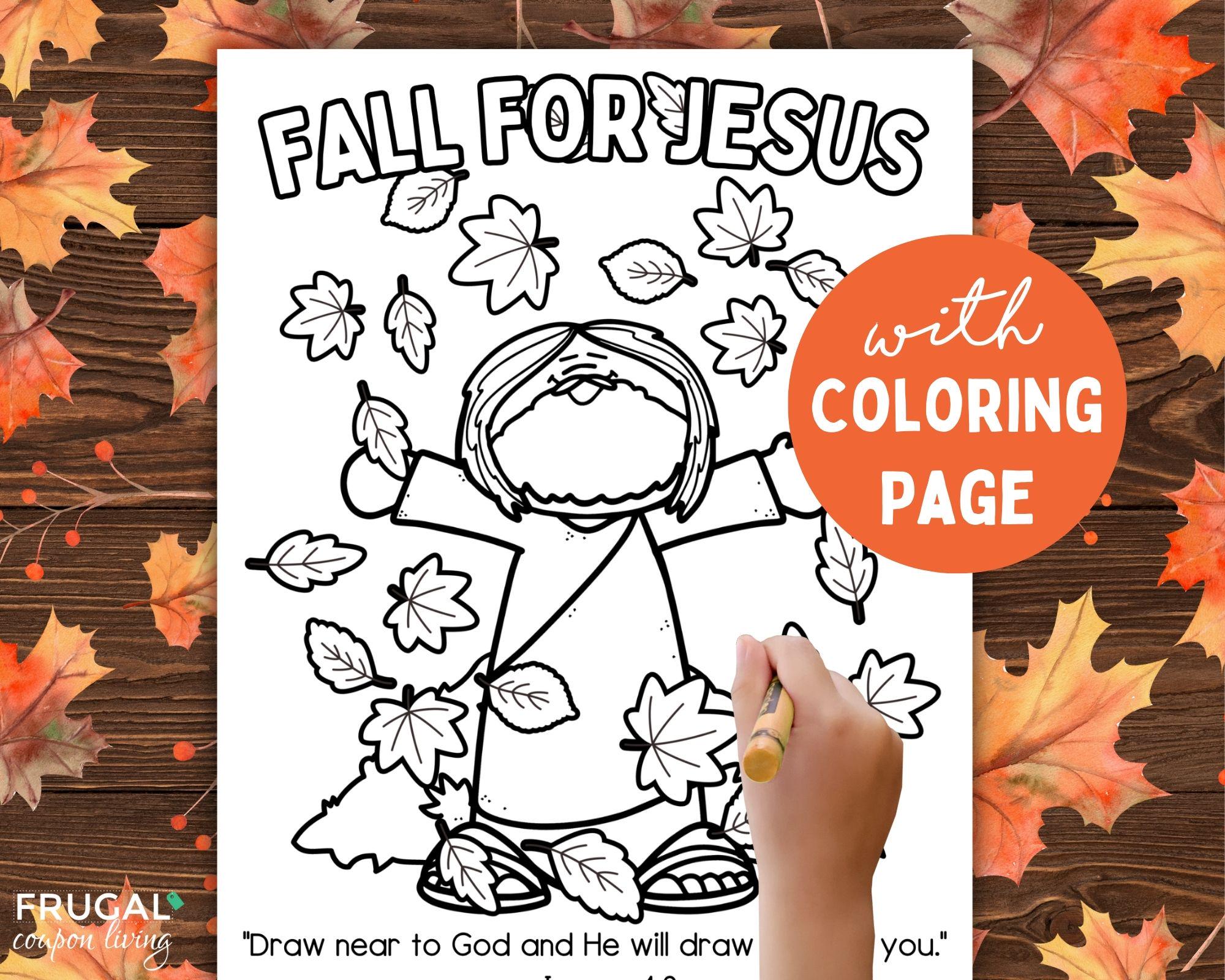 Fall for Jesus Bible Craft for Kids, Autumn Bible Activity, Fall Leaf ...