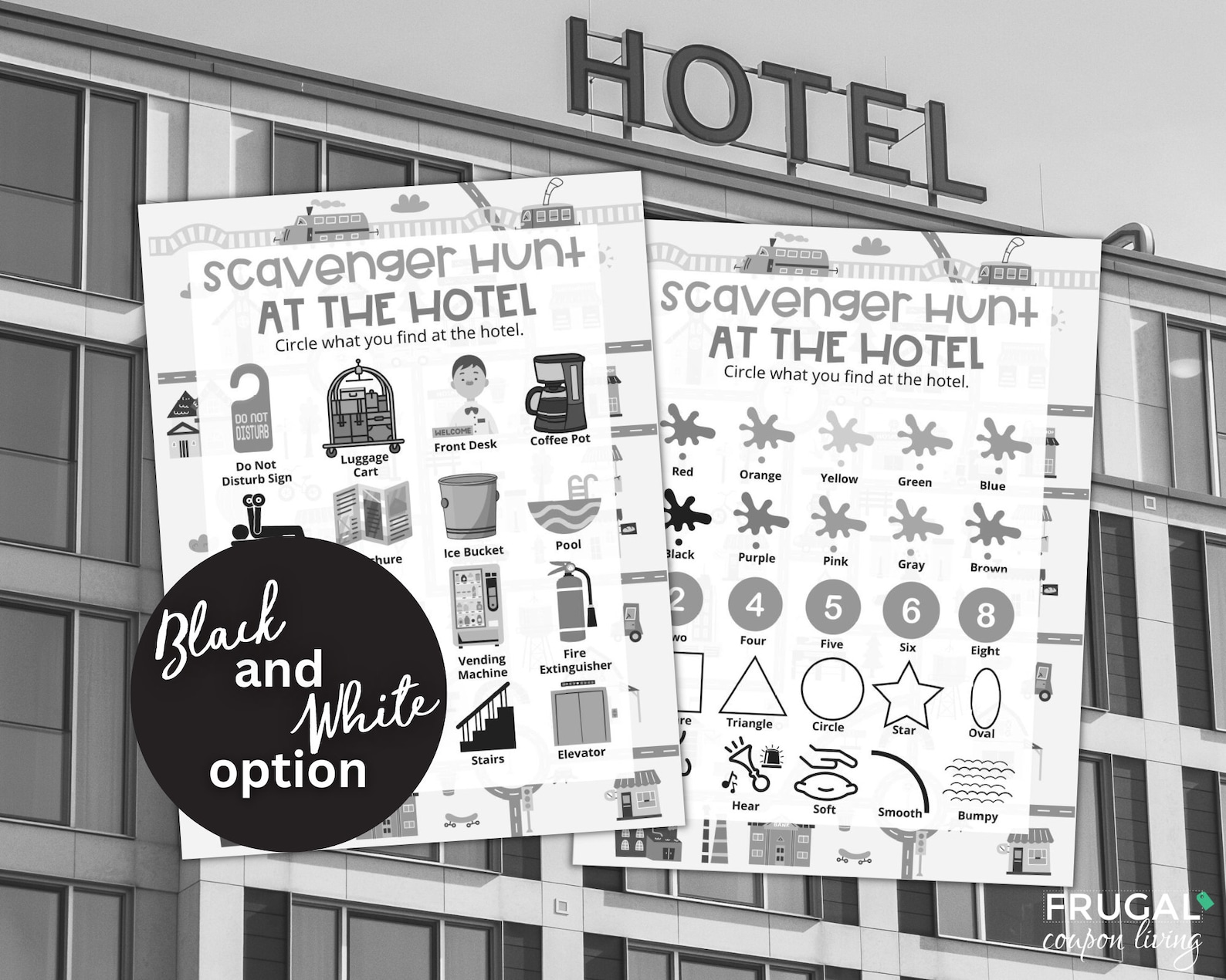 Hotel Scavenger Hunt | Two Printable Hotel Scavenger Hunt Lists ...