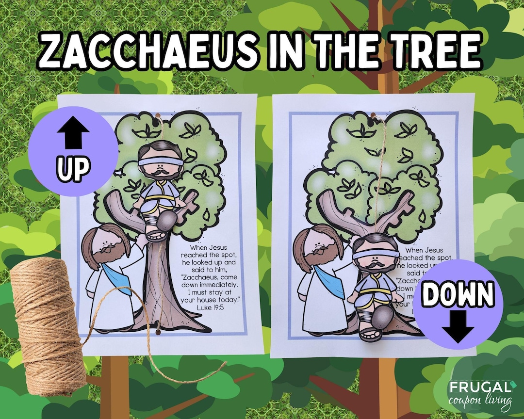 Jesus and Zacchaeus the Tax Collector Craft, Jesus Comes to Zacchaeus ...