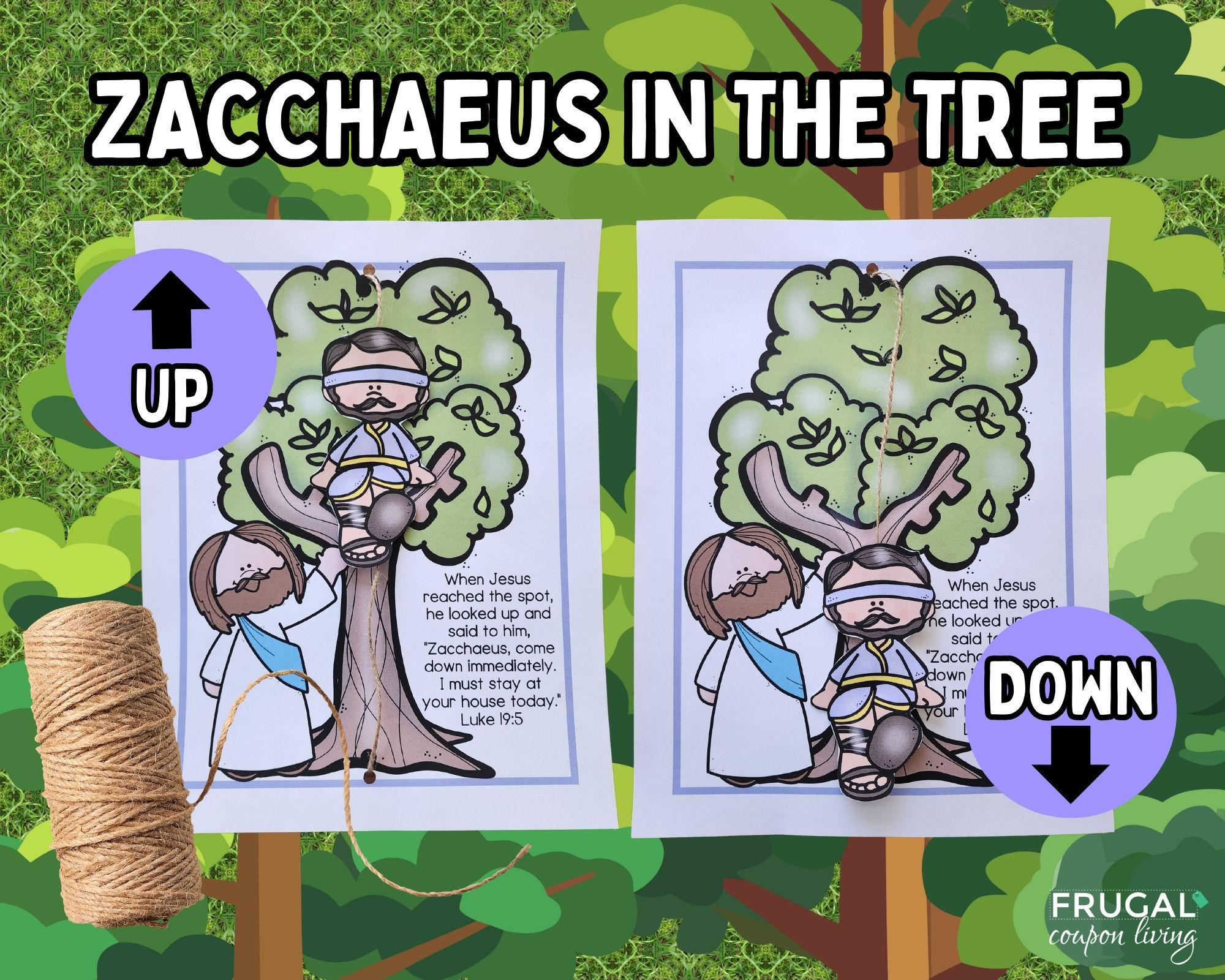 Jesus and Zacchaeus the Tax Collector Craft, Jesus Comes to Zacchaeus ...