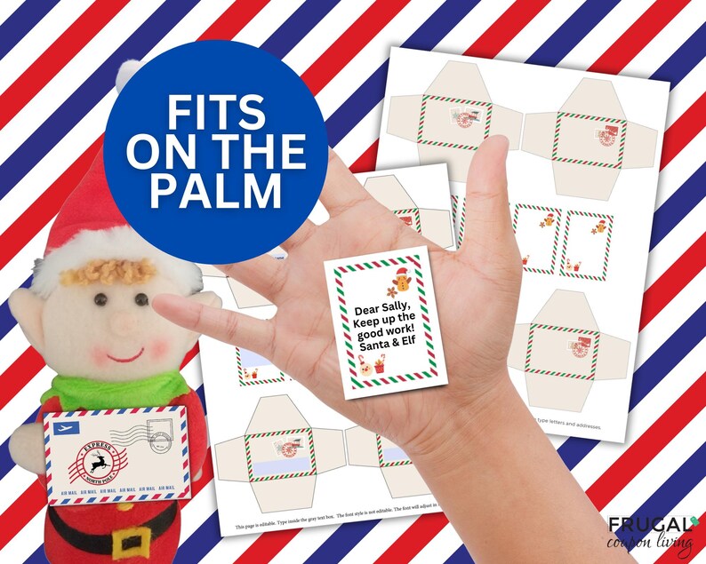 Mini Elf Letter and Mailbox, Elf Prop Printables, Miniature Elf Note ...
