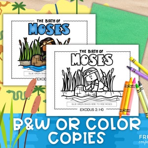 Baby Moses Craft for Kids | Birth of Moses Printable Activities for ...