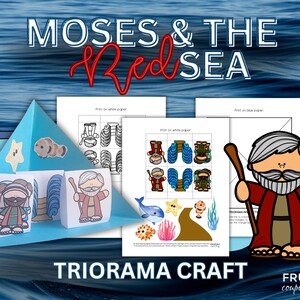 Life of Moses Craft Bundle for Kids, 7 Moses Activity Set Printable ...