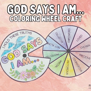 My Identity in Christ Craft Set for Kids, God Says I Am Scriptures Set ...